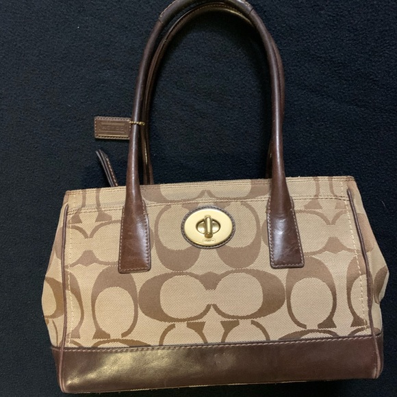 Coach | Bags | Coach Signature Logo Handbag | Poshmark